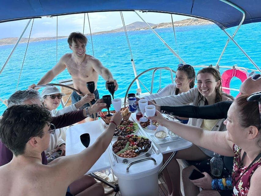 Mykonos: Rhenia Island Sunset Cruise with Transfer and Meal - Witnessing the Sunset from Little Venice