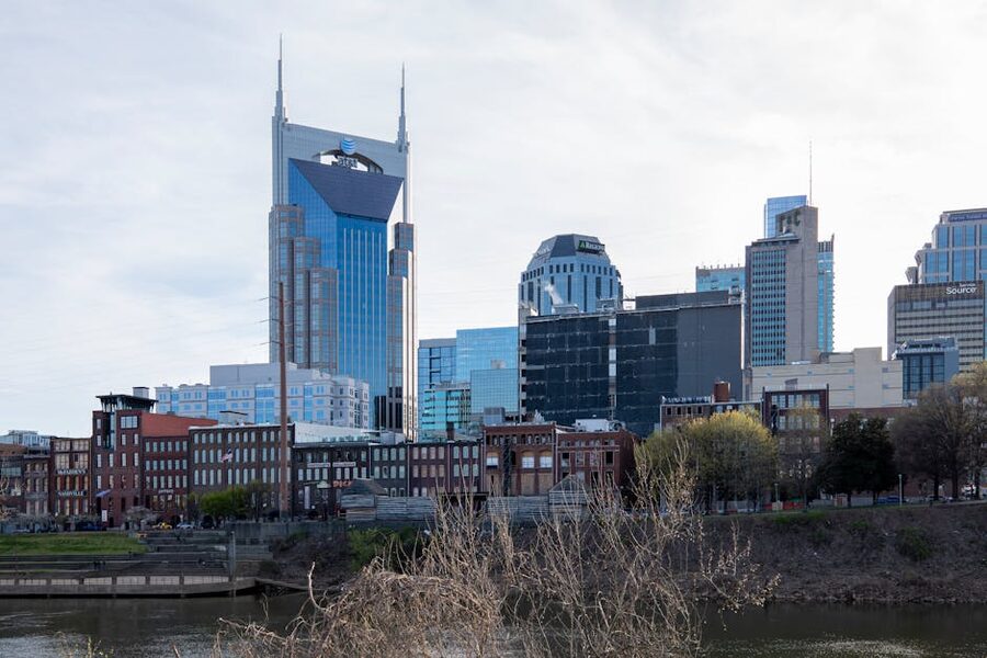 Nashville skyline with AT&T Building