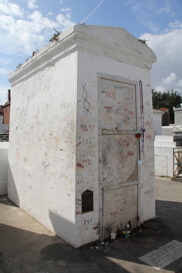 Tomb in a New Orleans cemetery near Marie Laveau burial site