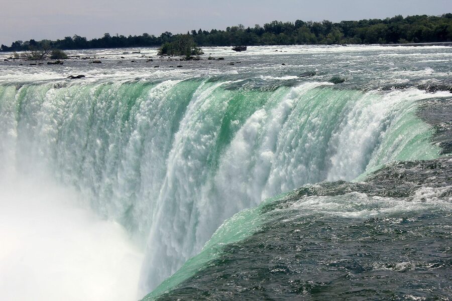 Aerial view of Niagara Falls Canadian side