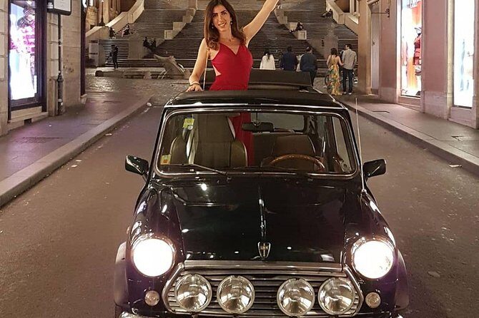NIGHT TOUR THINK BIG, GO MINI! Rome in Mini Cooper Classic Cabrio - Detailed Breakdown of the Itinerary