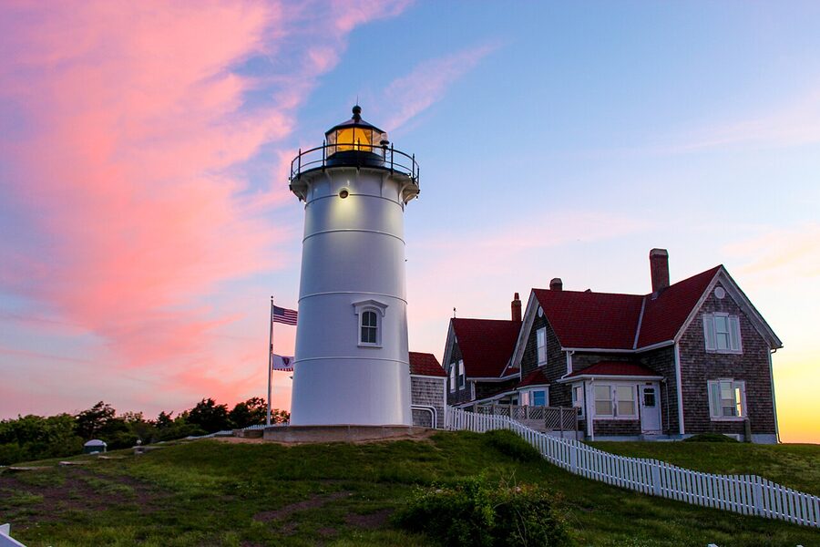 Nobska Lighthouse in Falmouth Cape Cod