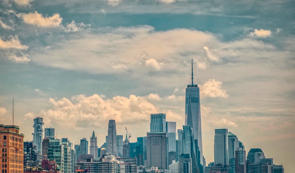 NYC skyline with One World Trade Center