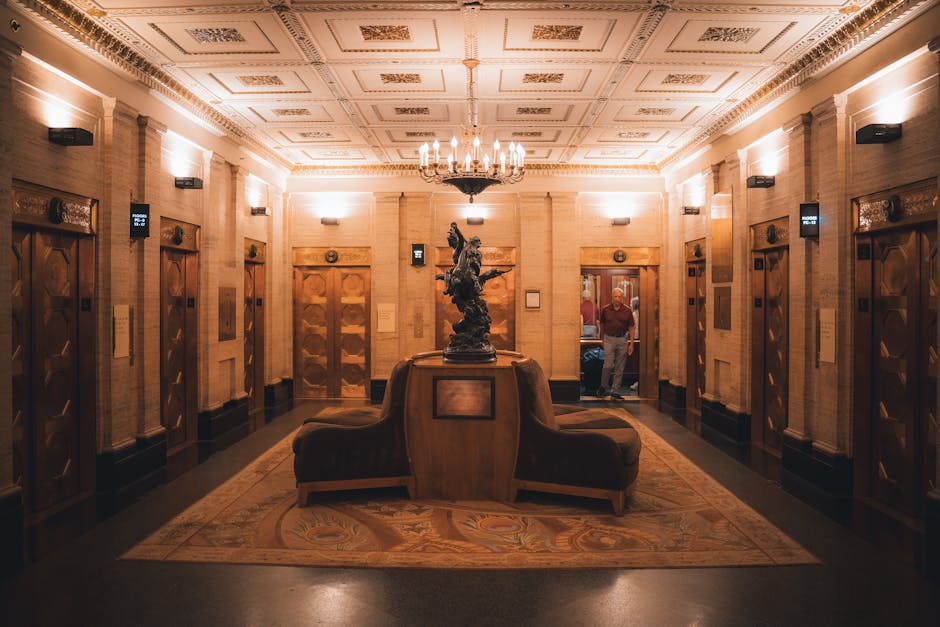 Art Deco elevator lobby
