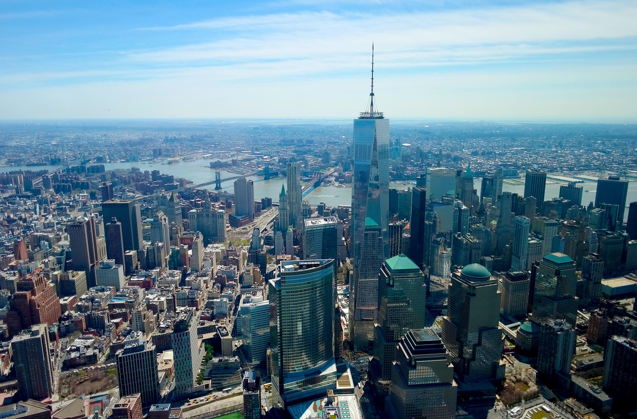 Downtown Manhattan aerial