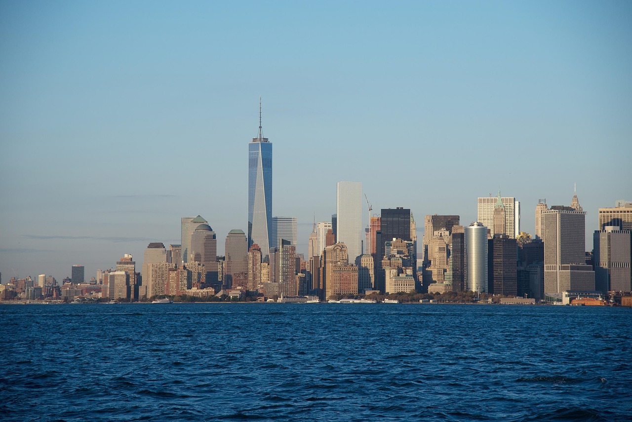 Manhattan skyline from the water