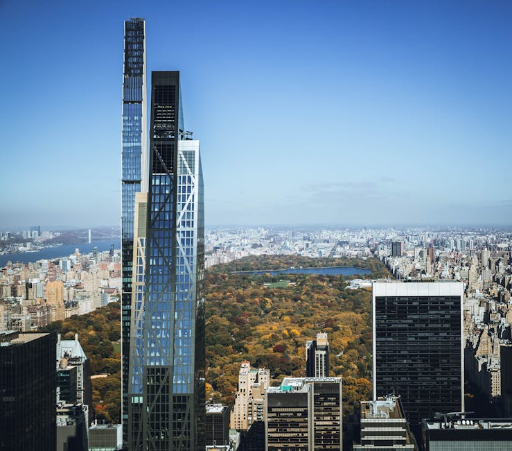 Aerial NYC with Central Park