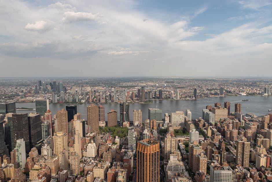 Manhattan dusk blue hour