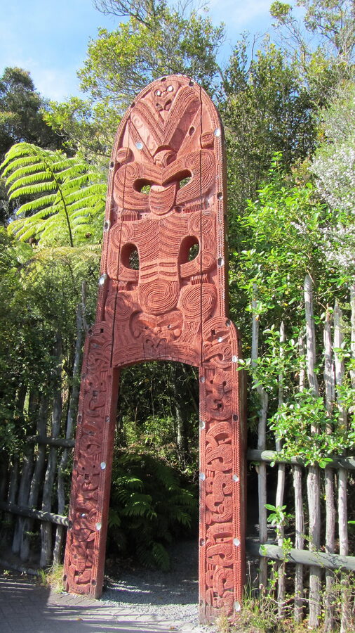 New Zealand Maori Arts and Crafts Institute building at Te Puia