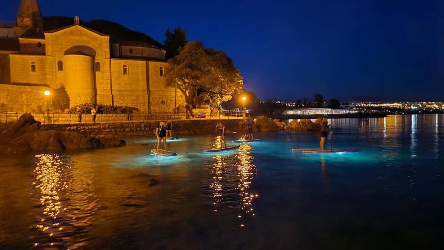 Opatija: Guided SUP Paddleboarding Adventure at Night - The Itinerary: What You Can Expect Step-by-Step