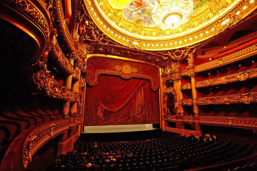Palais Garnier auditorium and stage view