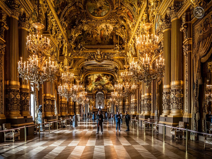 Grand Foyer mirror detail Palais Garnier