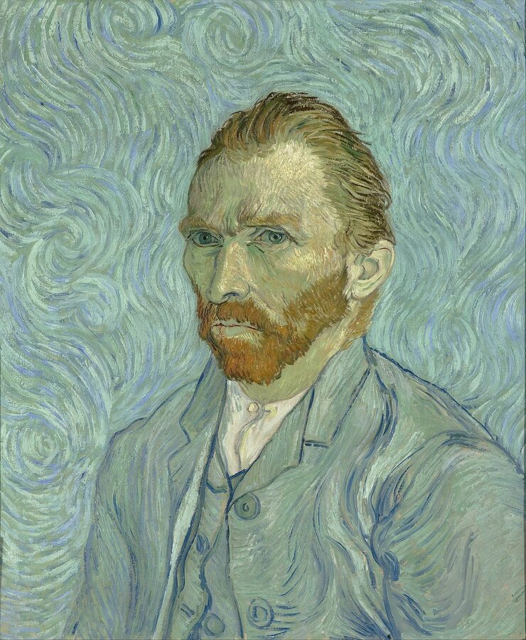 Vincent van Gogh self-portrait at the Musee d'Orsay Paris