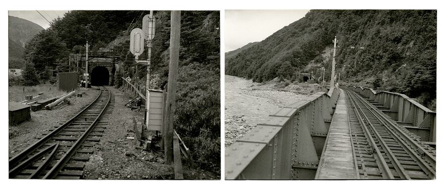Otira Tunnel entrance on the TranzAlpine route under the Southern Alps