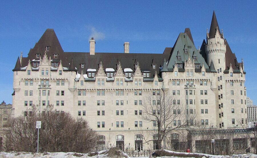 Chateau Laurier viewed from Parliament Hill