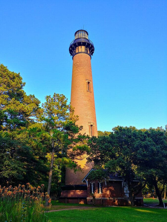 Currituck Beach Lighthouse in Corolla, Outer Banks
