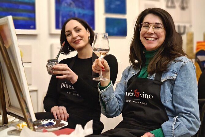 Painting party at Art Bottega - Paint & Wine Studio in Zagreb - What You Can Expect from the Painting & Wine Night
