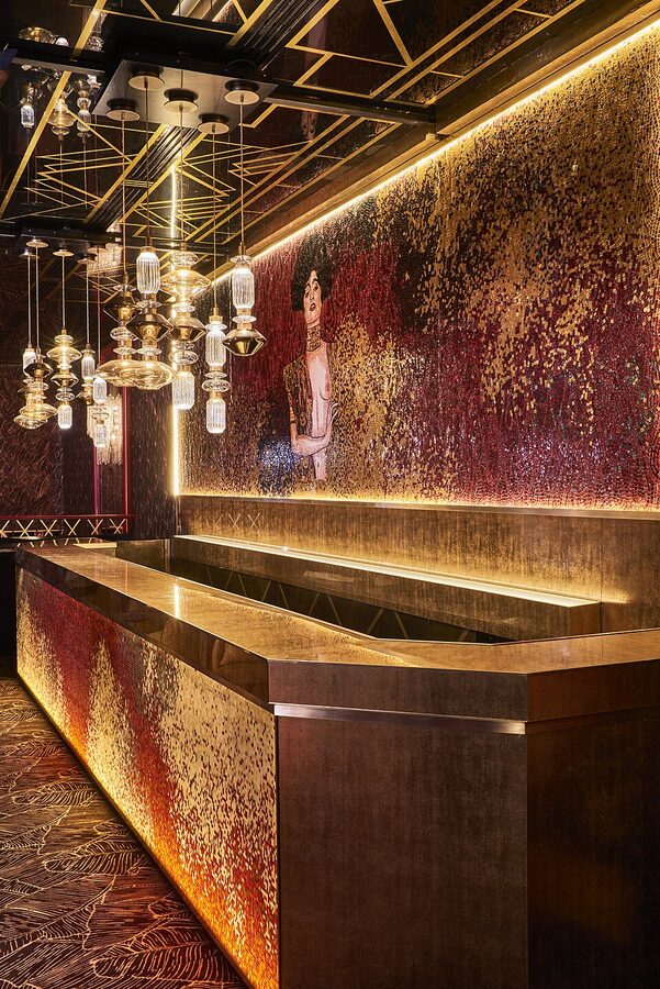 Paradis Latin bar Oscar Lucien interior with seating