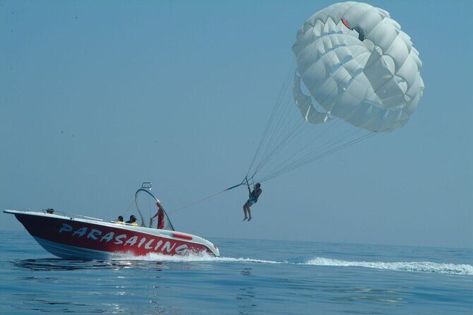 Parasailing Activity on Rethymno Beach, Crete - A Closer Look at the Parasailing Experience