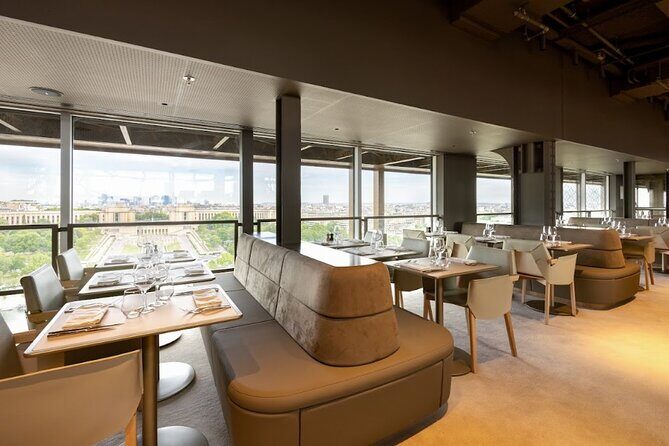 Paris Earliest Lunch at Eiffel Tower Madame Brasserie Restaurant - The View: Unmatched Parisian Panorama