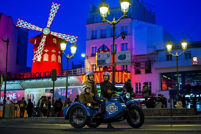 Paris Vintage Tour by Night on a Sidecar with Champagne - Transportation & Group Dynamics
