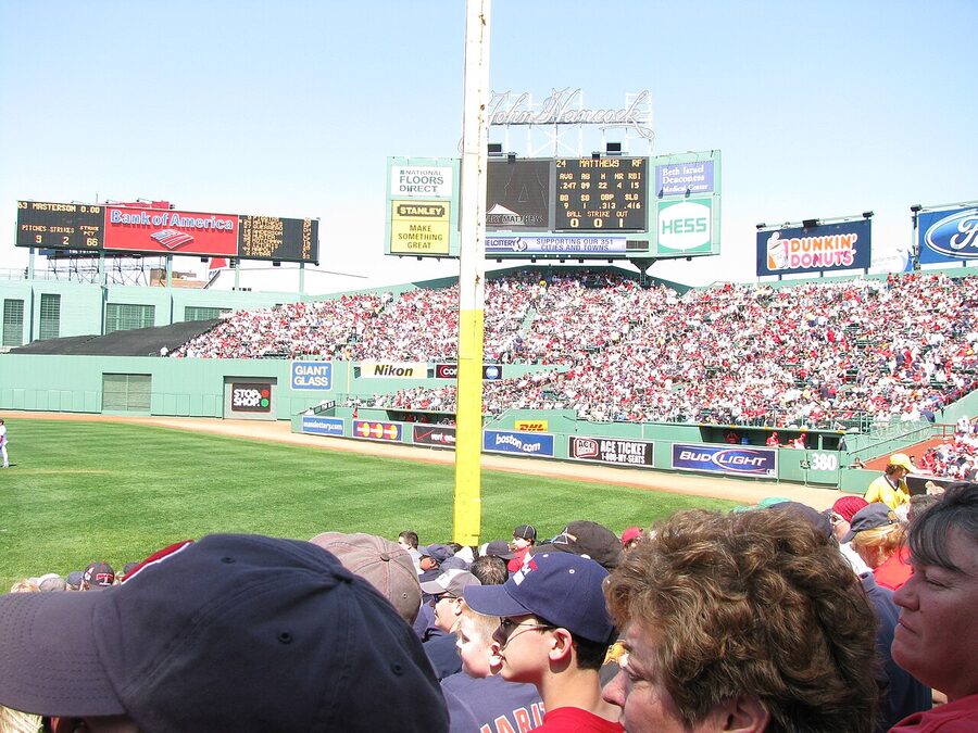 Peskys Pole right field foul pole Fenway Park