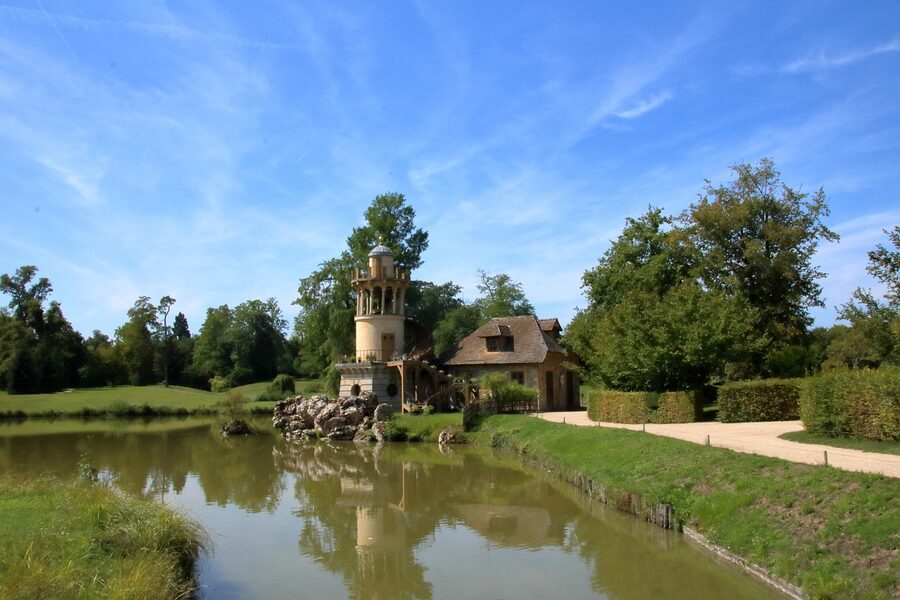 Petit Trianon architectural detail at Versailles