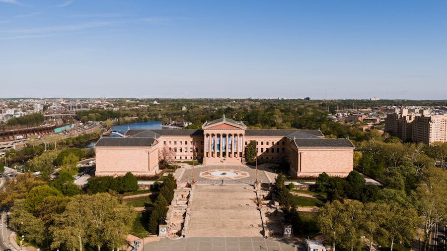 Philadelphia Museum of Art aerial view
