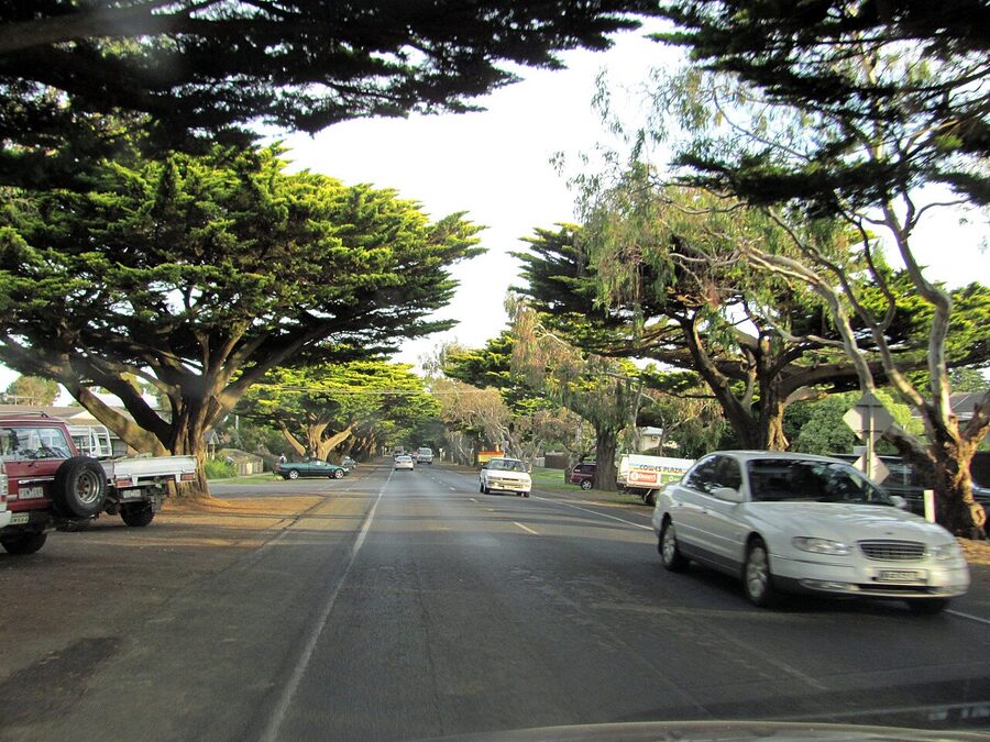 Thompson Avenue, the main street of Cowes on Phillip Island
