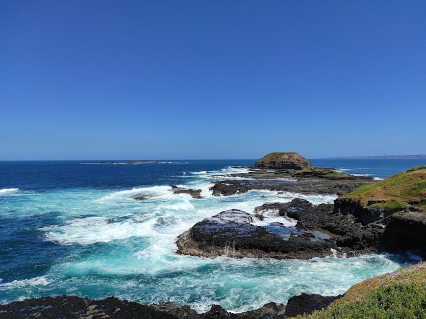 Rocky Summerlands coastline on Phillip Island