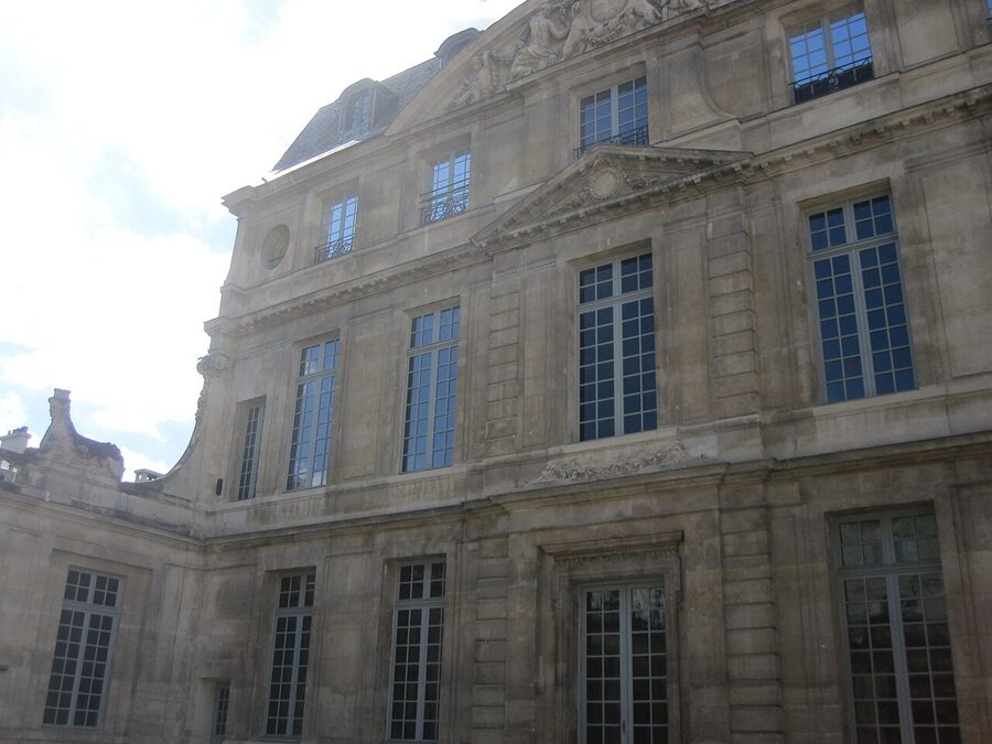 Courtyard of the Musee National Picasso-Paris in the Hotel Sale, Le Marais