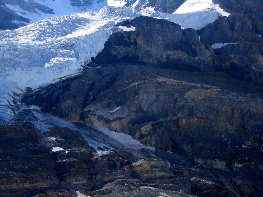 Athabasca Glacier in the Canadian Rocky Mountains