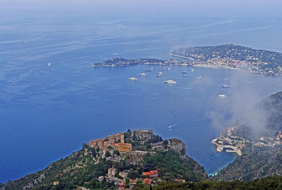Bay of Èze Côte d'Azur with Cap Ferrat