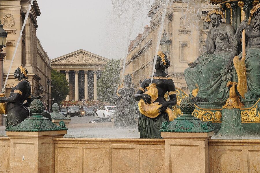 Place de la Concorde in Paris, formerly Place de la Revolution, where the guillotine stood