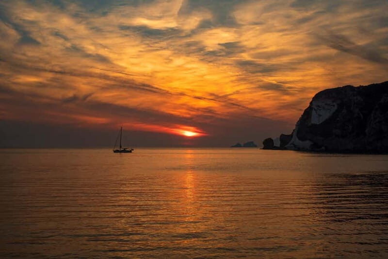 Ponza: Sunset boat ride with aperitif and a swim in Chiaia di Luna - The Itinerary and Experience in Detail