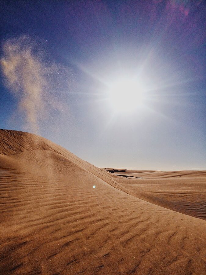 The Stockton Sand Dunes at Nelson Bay, Australia