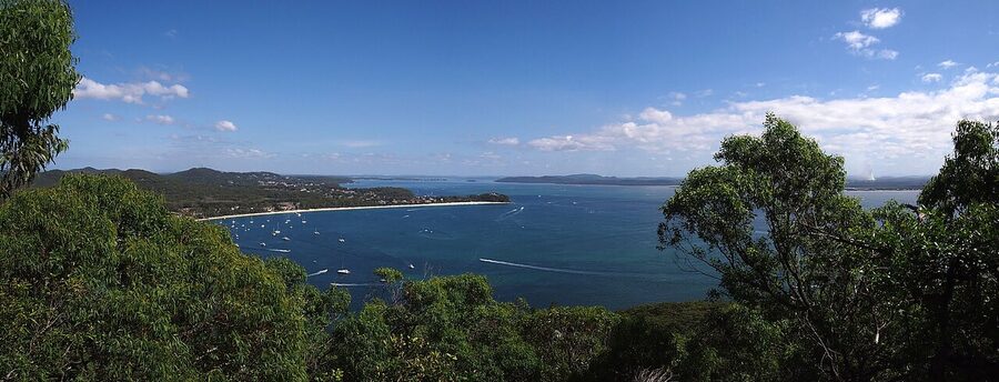 Tomaree Head at the entrance to Port Stephens Bay