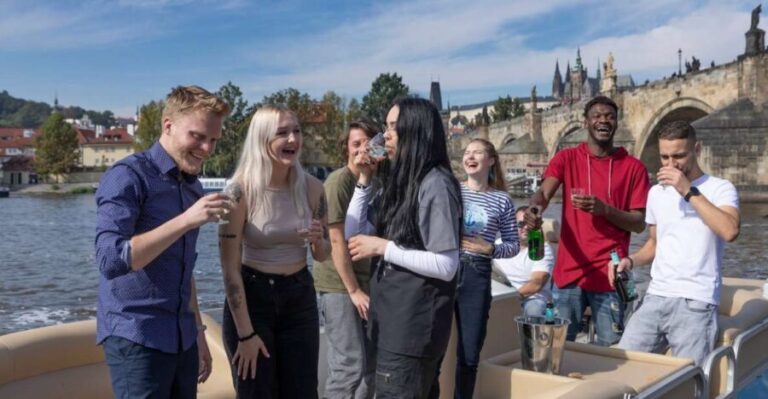 Prague: Beer Boat Tour - Drink and Food Offerings