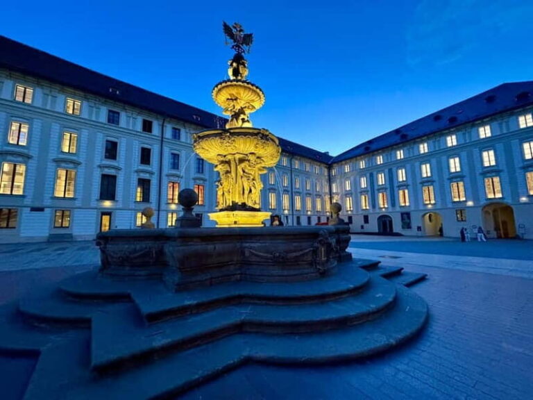 Prague: Night Walk through Prague Castle with City Views - The Itinerary in Detail