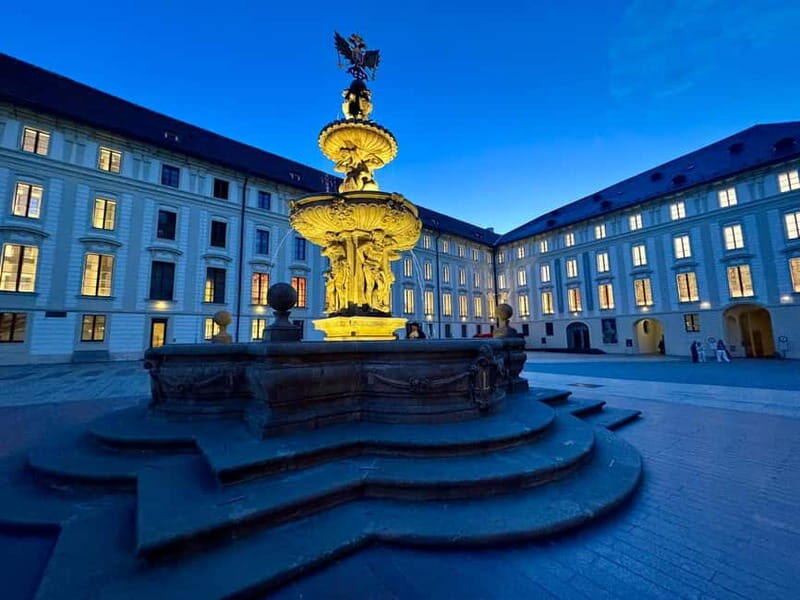 Prague: Night Walk through Prague Castle with City Views - The Itinerary in Detail