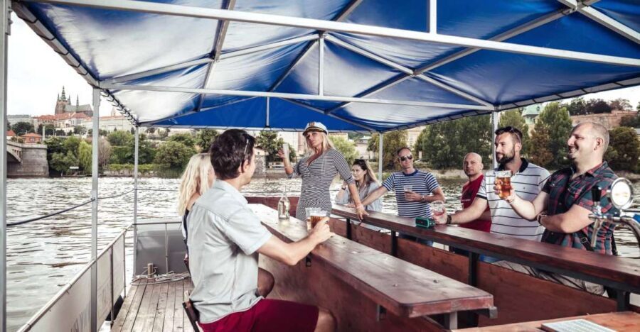 Prague: Private Cycle Boat River Tour with Beer or Prosecco - The Route and Landmarks
