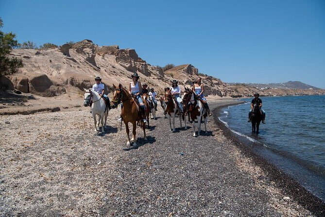 Premium Secluded Black Beach Horseback Riding Tour in Santorini - The Horses, Guides, and Hospitality
