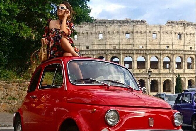 Private: 3 hours panoramic tour of Rome aboard a vintage Fiat 500 - Aventine Hill & the Keyhole