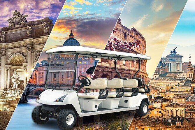 Private Piazza's, Fountains, Monuments & Basilicas Rome Golf Cart - The Sum Up