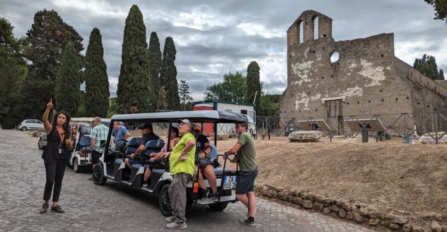 Rome: Appian Way & Catacombs Golf Cart Shared Tour - The Itinerary in Detail
