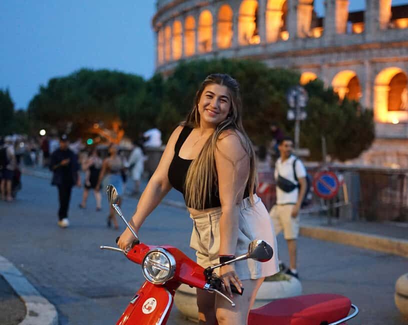 Rome: City Highlights Nighttime Vespa Photoshoot Jouney - Why We Think This Tour Works Well
