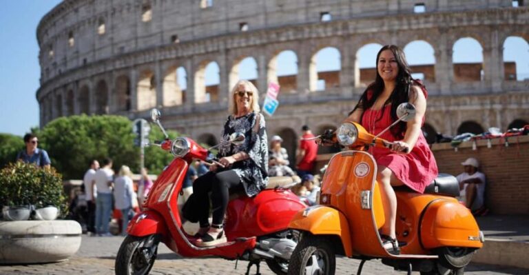 Rome: Guided Vespa Experience with Professional Photoshoot - Itinerary Breakdown: What You’ll See and Do