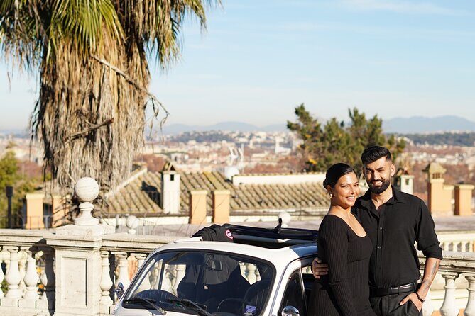 Rome Photography service with fiat 500 vintage car - Exploring Trastevere and Hidden Gems