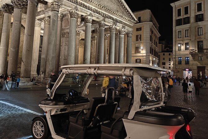 Rome: Private Night Golf Cart Tour Under the Stars - The Itinerary in Detail