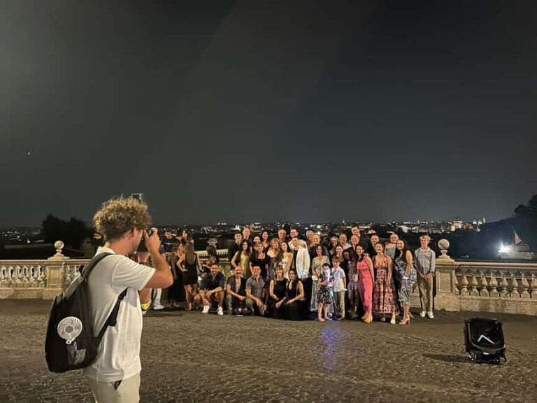 Rome: Private Nighttime Golf Cart Tour with Aperitivo - The Route Breakdown